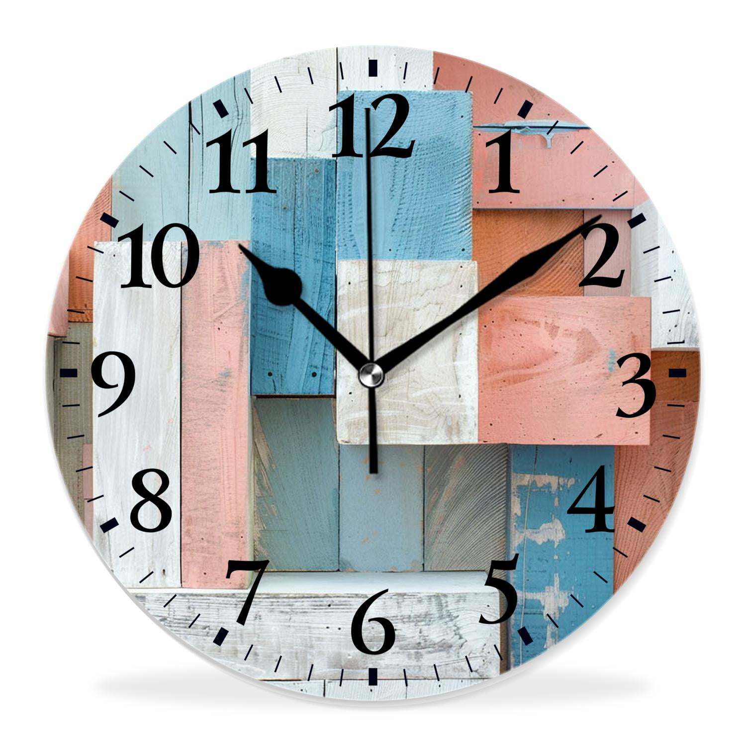 14 Inch Wall Clock Battery Operated Silent Clock Decorative for Office ...