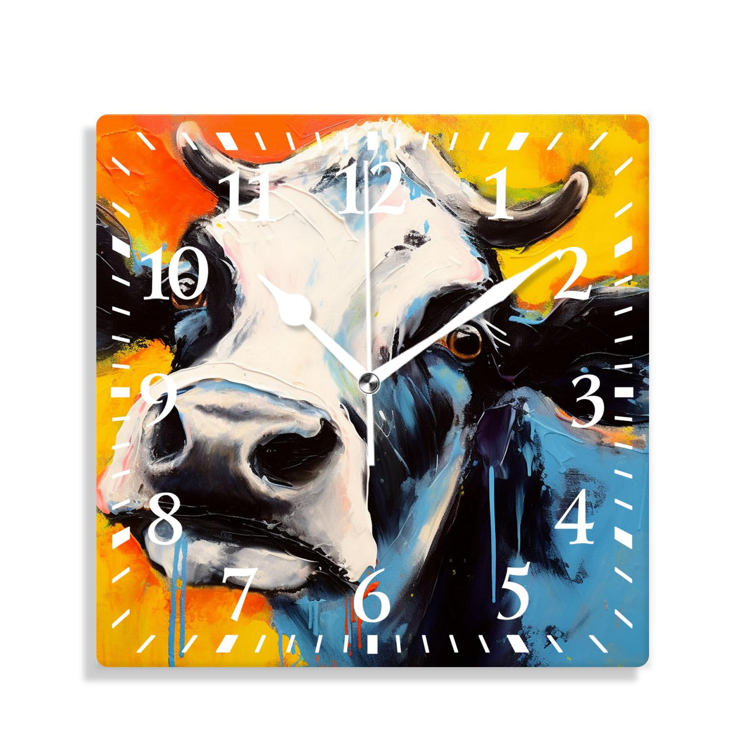 14 Inch Wall Clock Battery Operated Silent Clock Decorative for Office ...