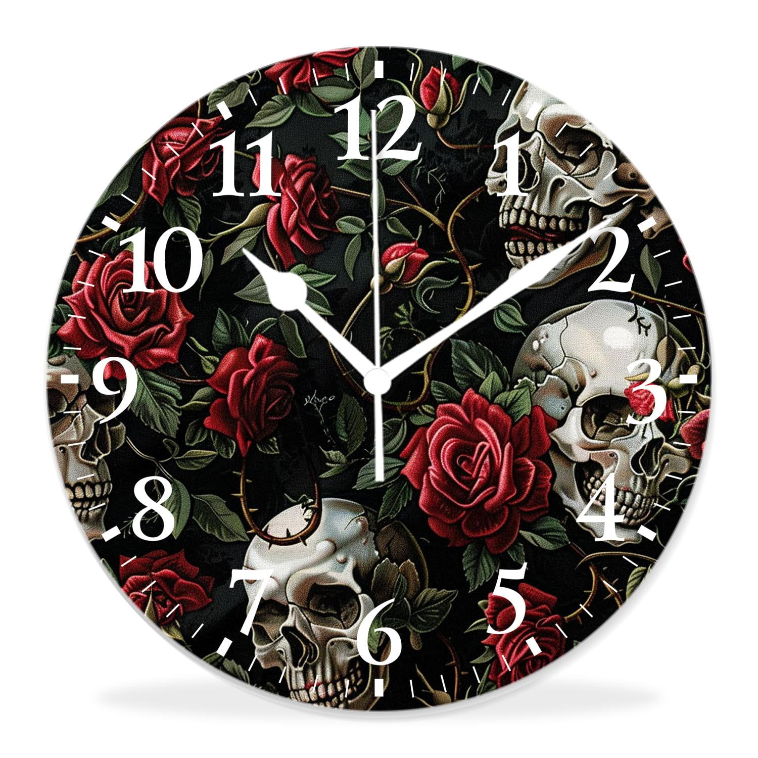14 Inch Wall Clock Battery Operated Silent Clock Decorative for Office ...