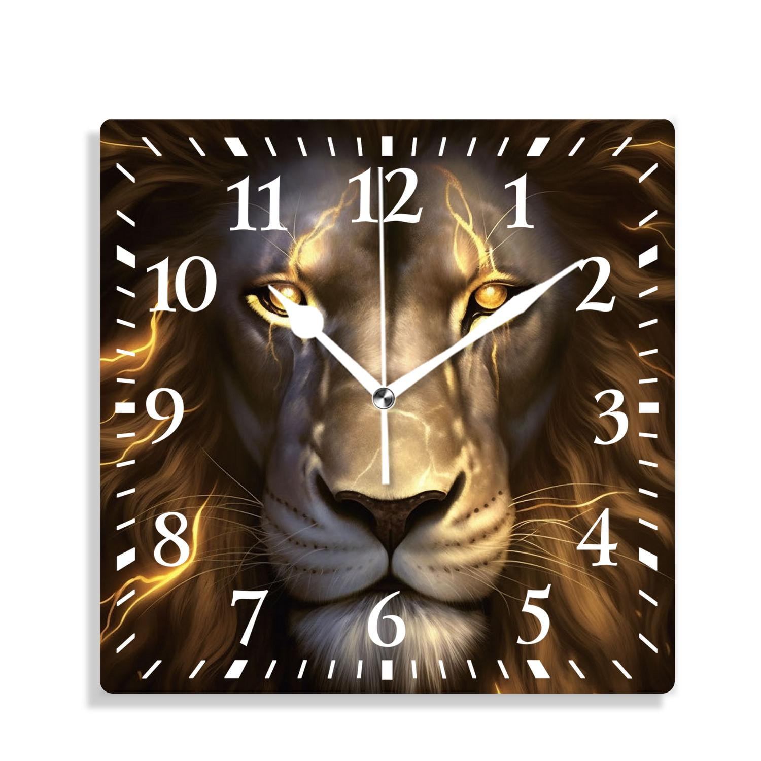 14 Inch Wall Clock Battery Operated Silent Clock Decorative for Office ...