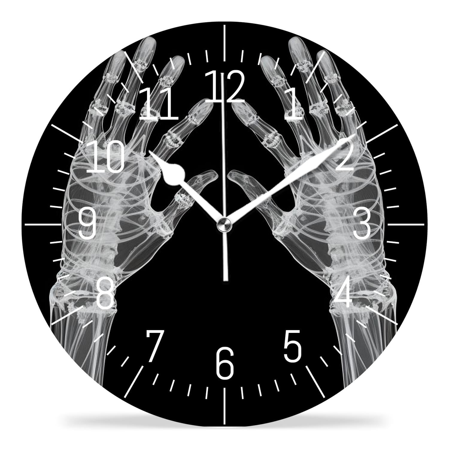 14 Inch Wall Clock Battery Operated Silent Clock Decorative for Office ...