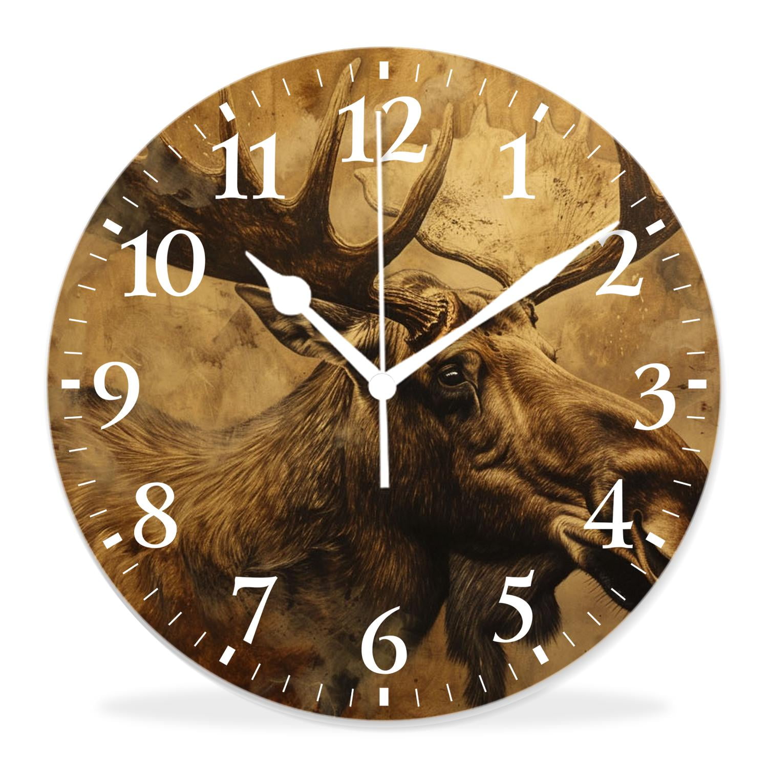 14 Inch Wall Clock Battery Operated Silent Clock Decorative for Office ...