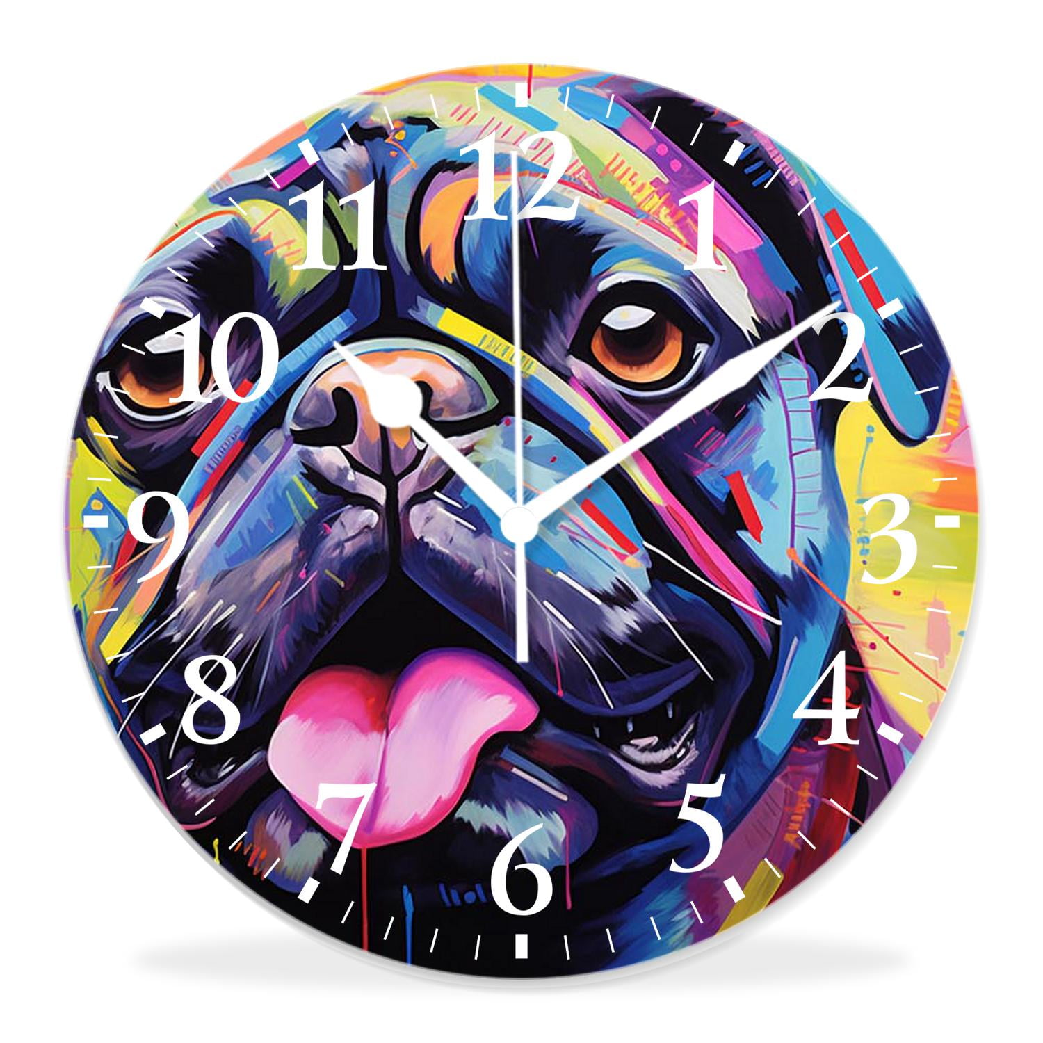 14 Inch Wall Clock Battery Operated Silent Clock Decorative for Office ...