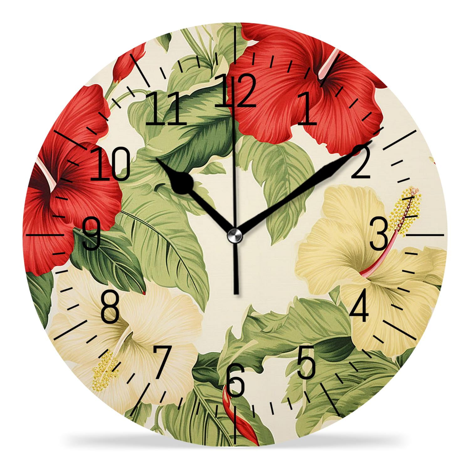 14 Inch Wall Clock Battery Operated Silent Clock Decorative for Office ...