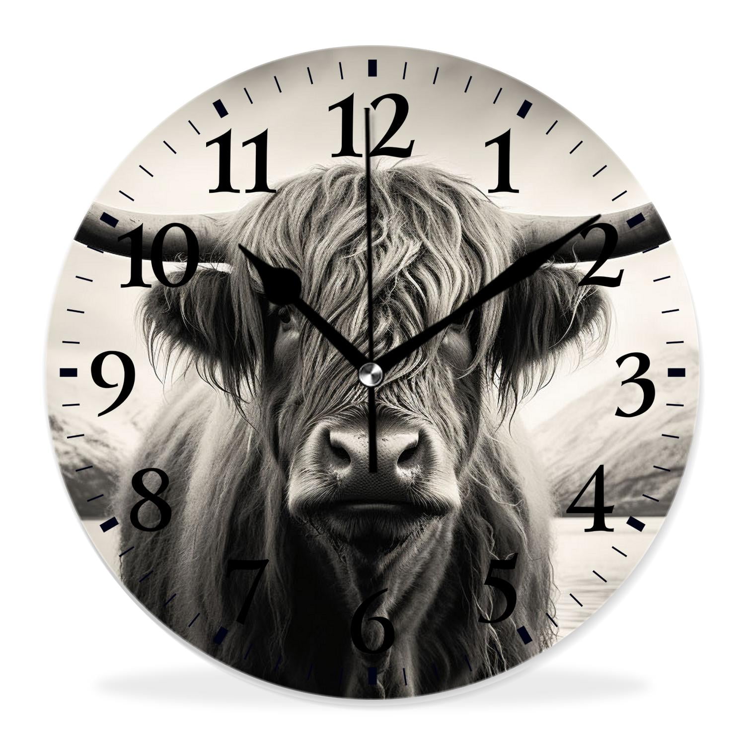 14 Inch Wall Clock Battery Operated Silent Clock Decorative for Office ...