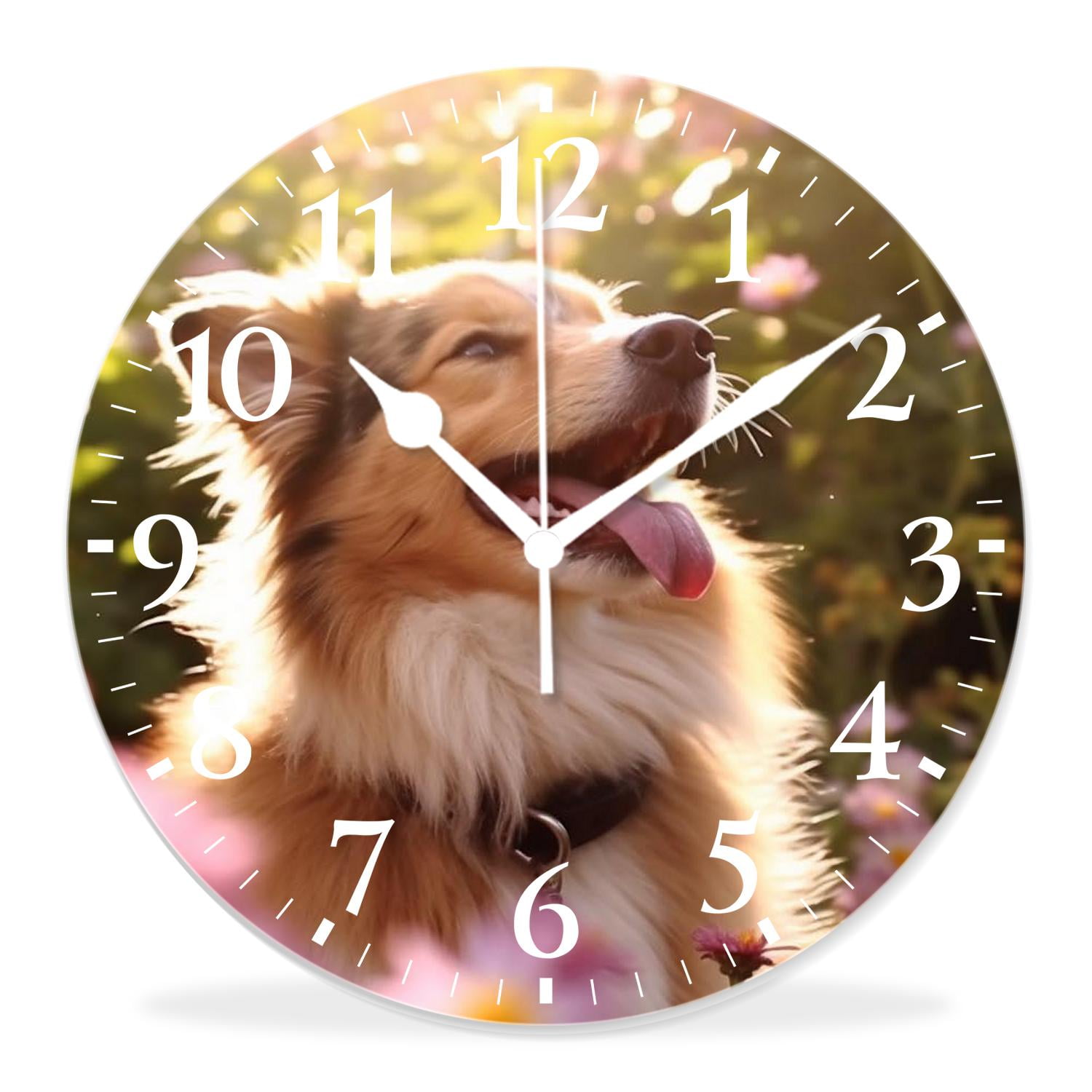 14 Inch Wall Clock Battery Operated Silent Clock Decorative for Office ...