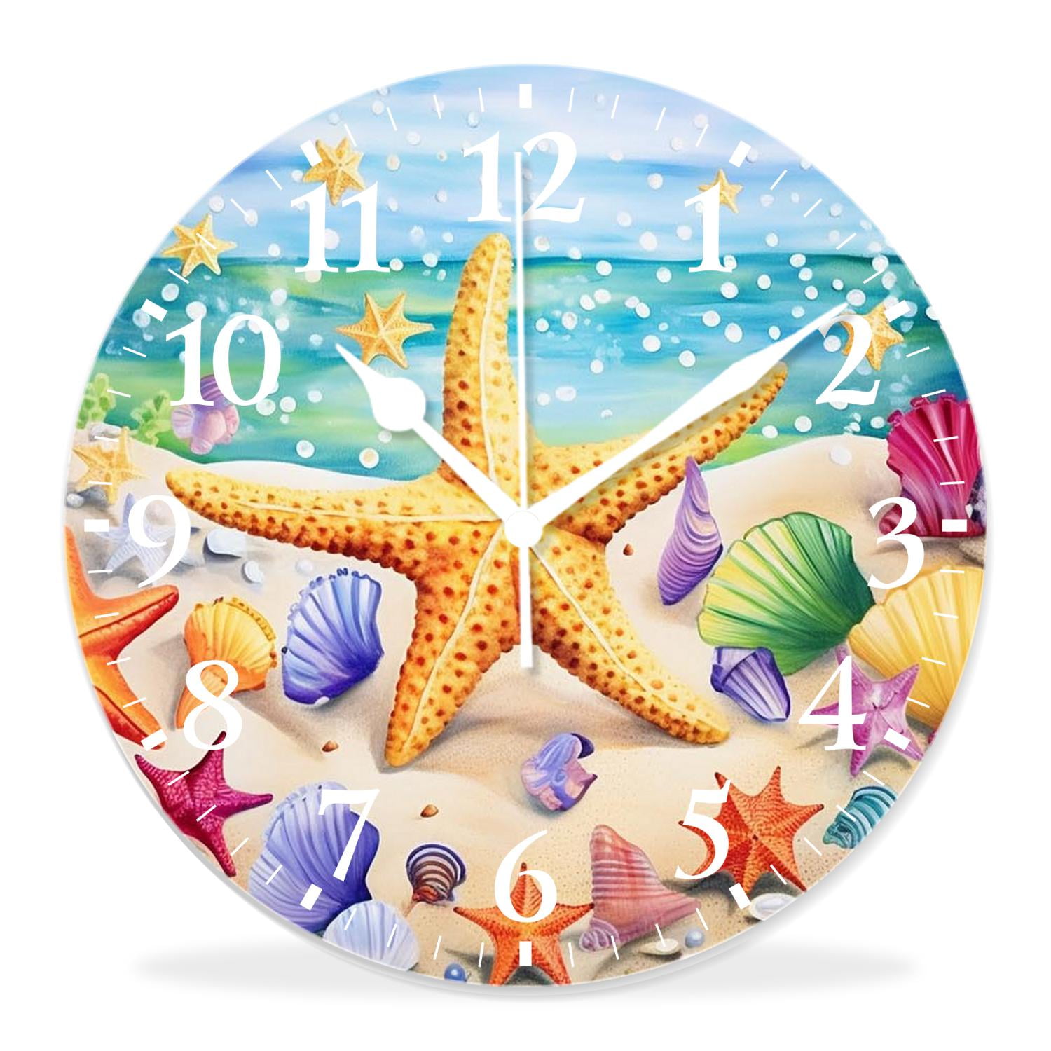 14 Inch Wall Clock Battery Operated Silent Clock Decorative for Office ...