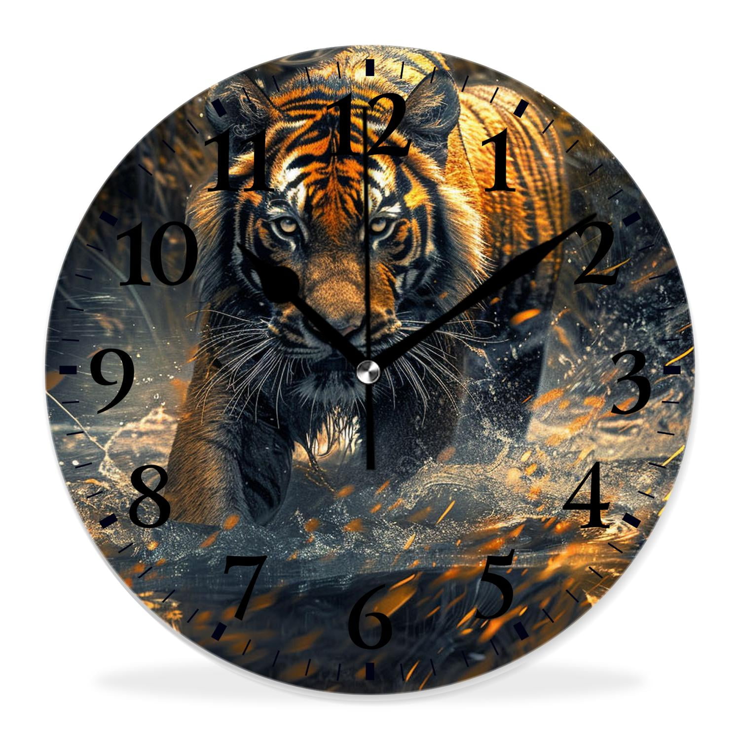 14 Inch Wall Clock Battery Operated Silent Clock Decorative for Office ...