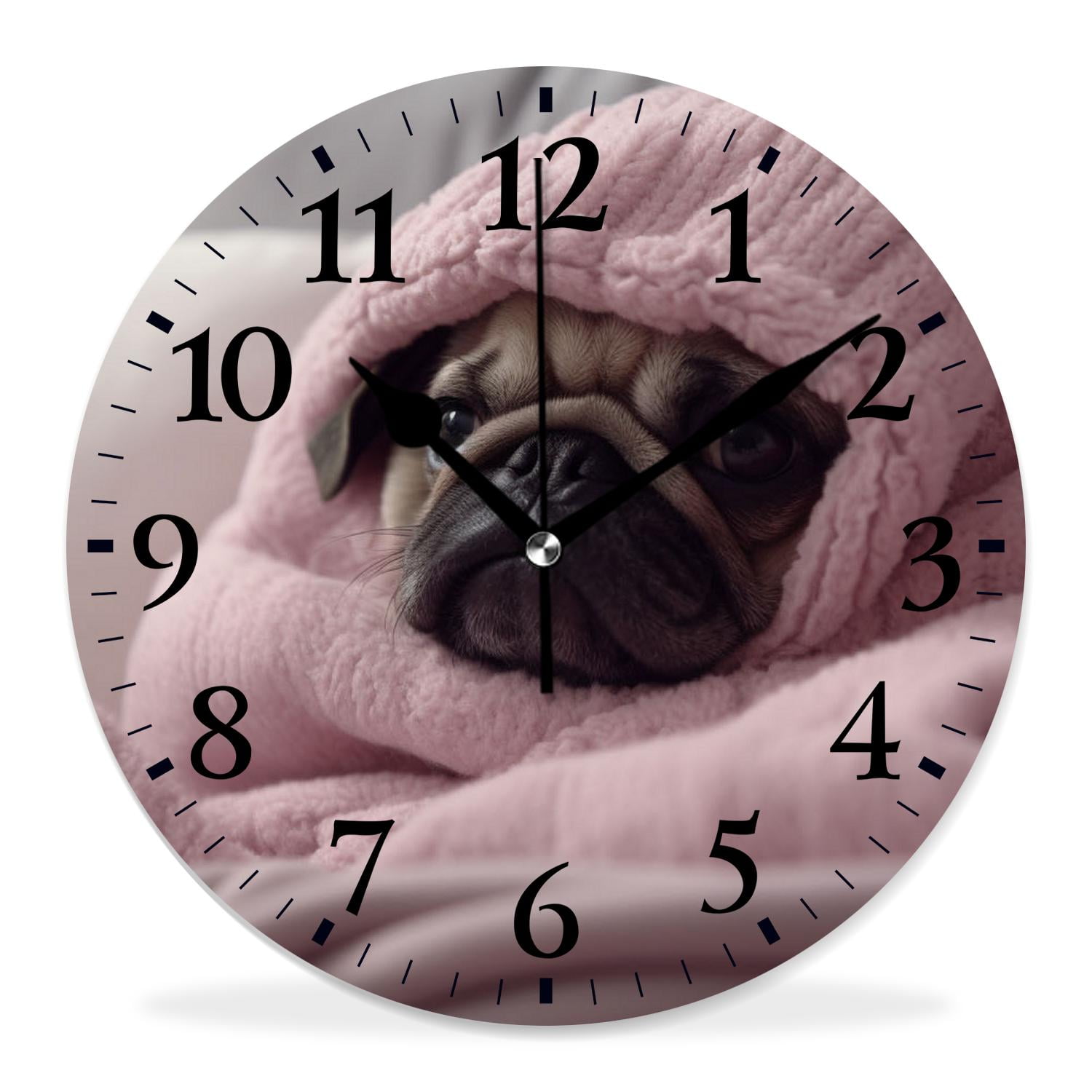 14 Inch Wall Clock Battery Operated Silent Clock Decorative for Office ...