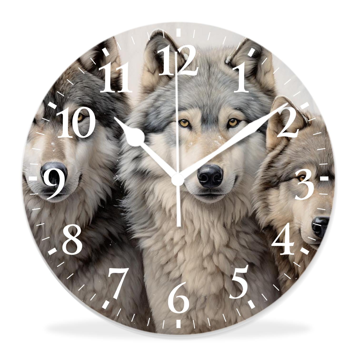 14 Inch Wall Clock Battery Operated Silent Clock Decorative for Office ...