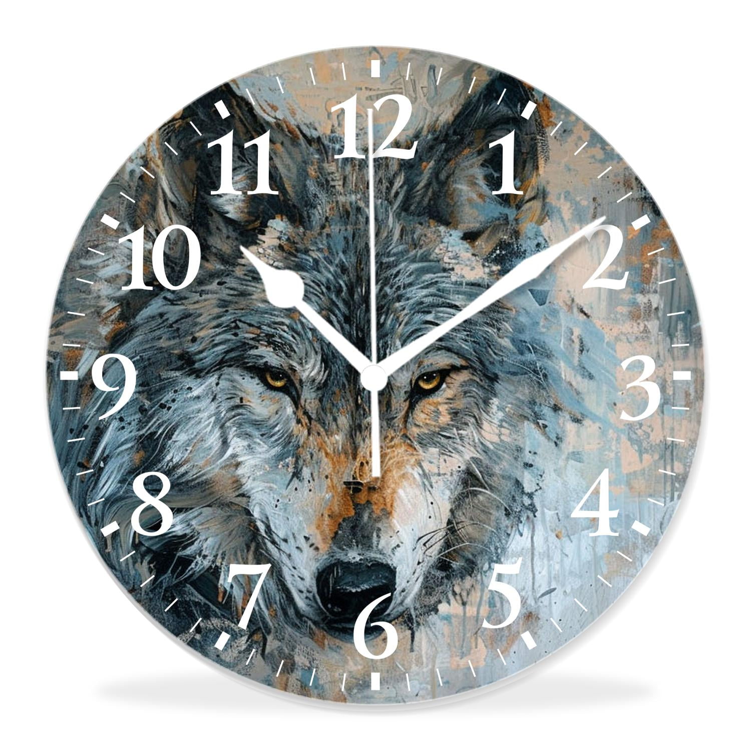 14 Inch Wall Clock Battery Operated Silent Clock Decorative for Office ...