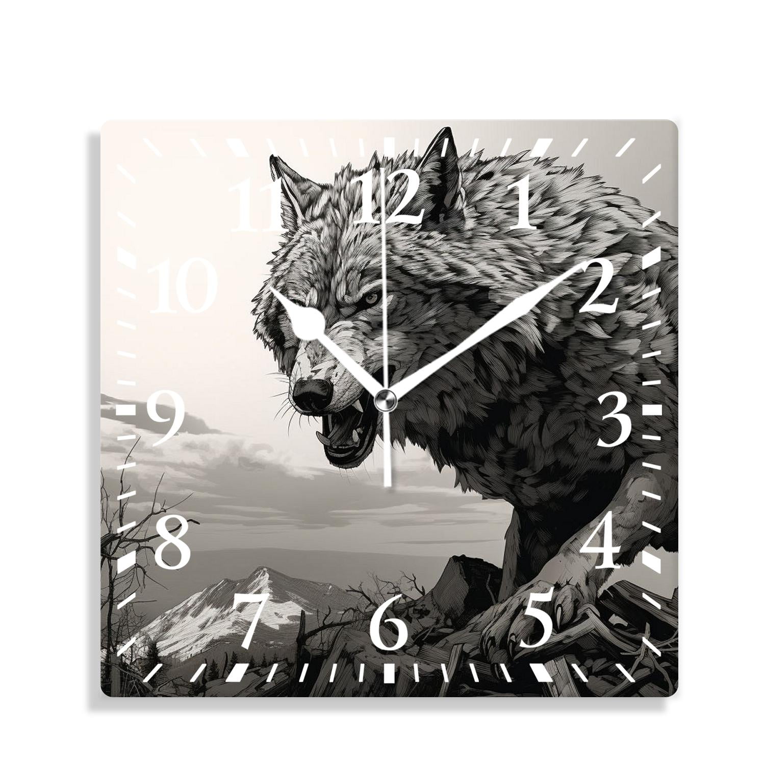 14 Inch Wall Clock Battery Operated Silent Clock Decorative for Office ...