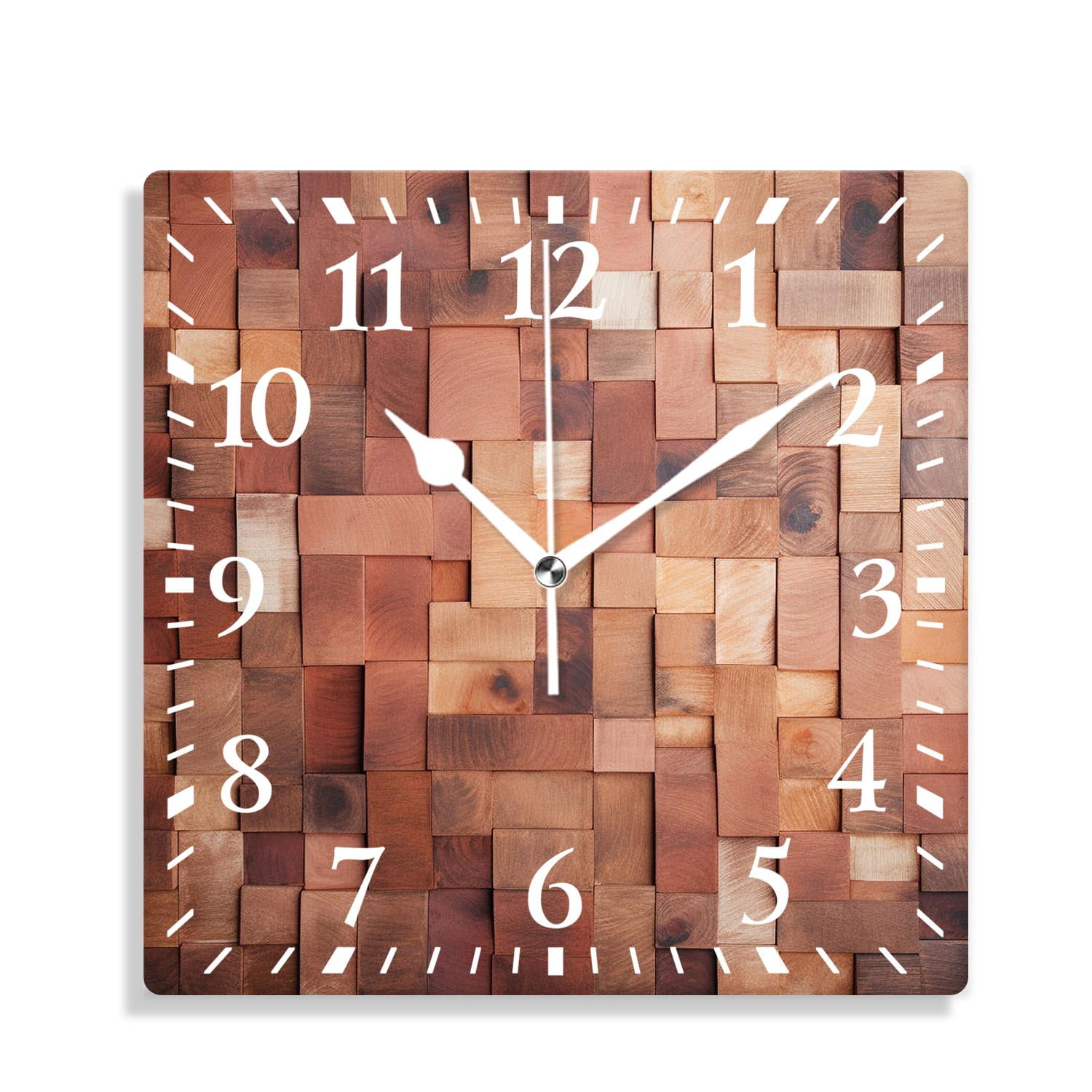 14 Inch Wall Clock Battery Operated Silent Clock Decorative for Office ...