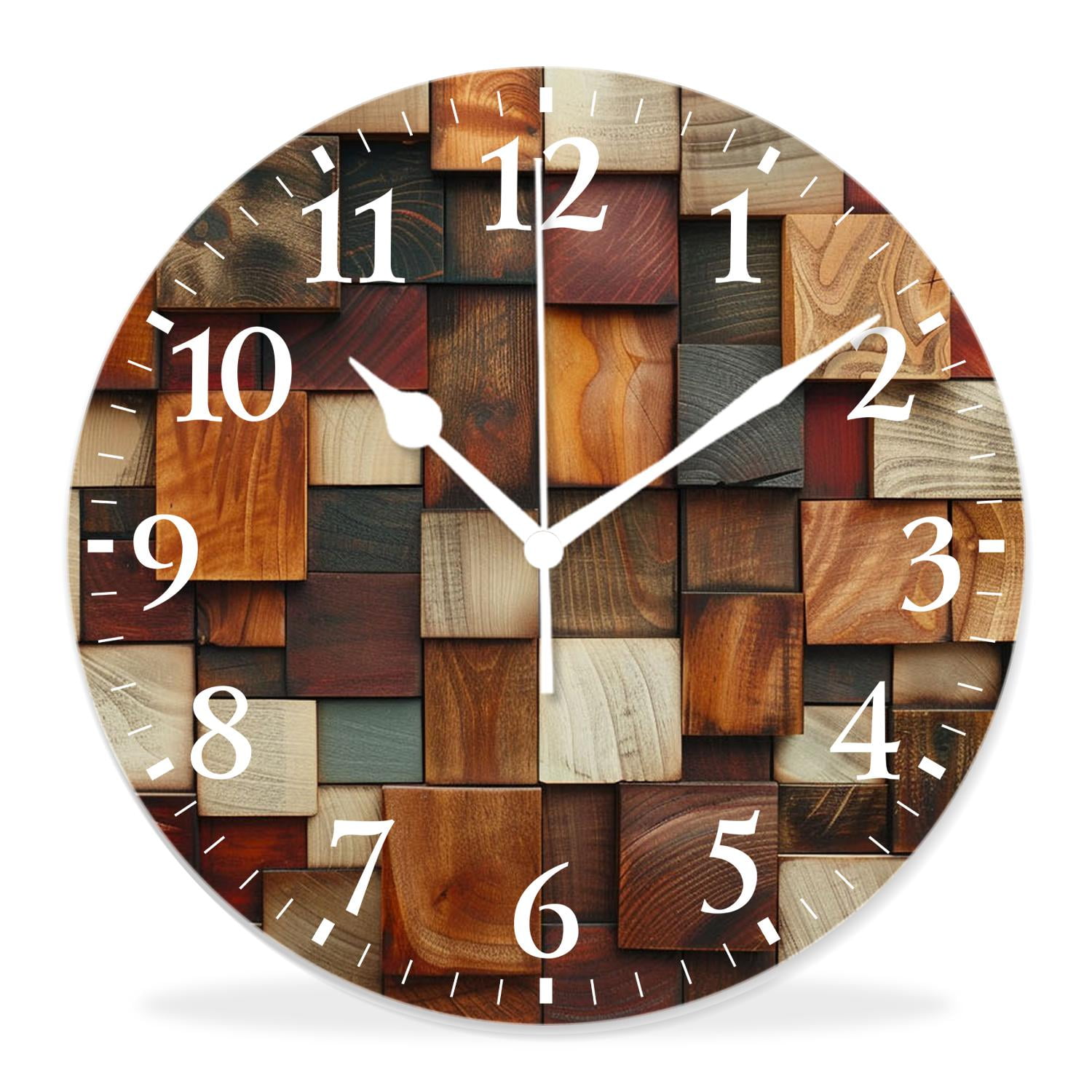 14 Inch Wall Clock Battery Operated Silent Clock Decorative for Office ...