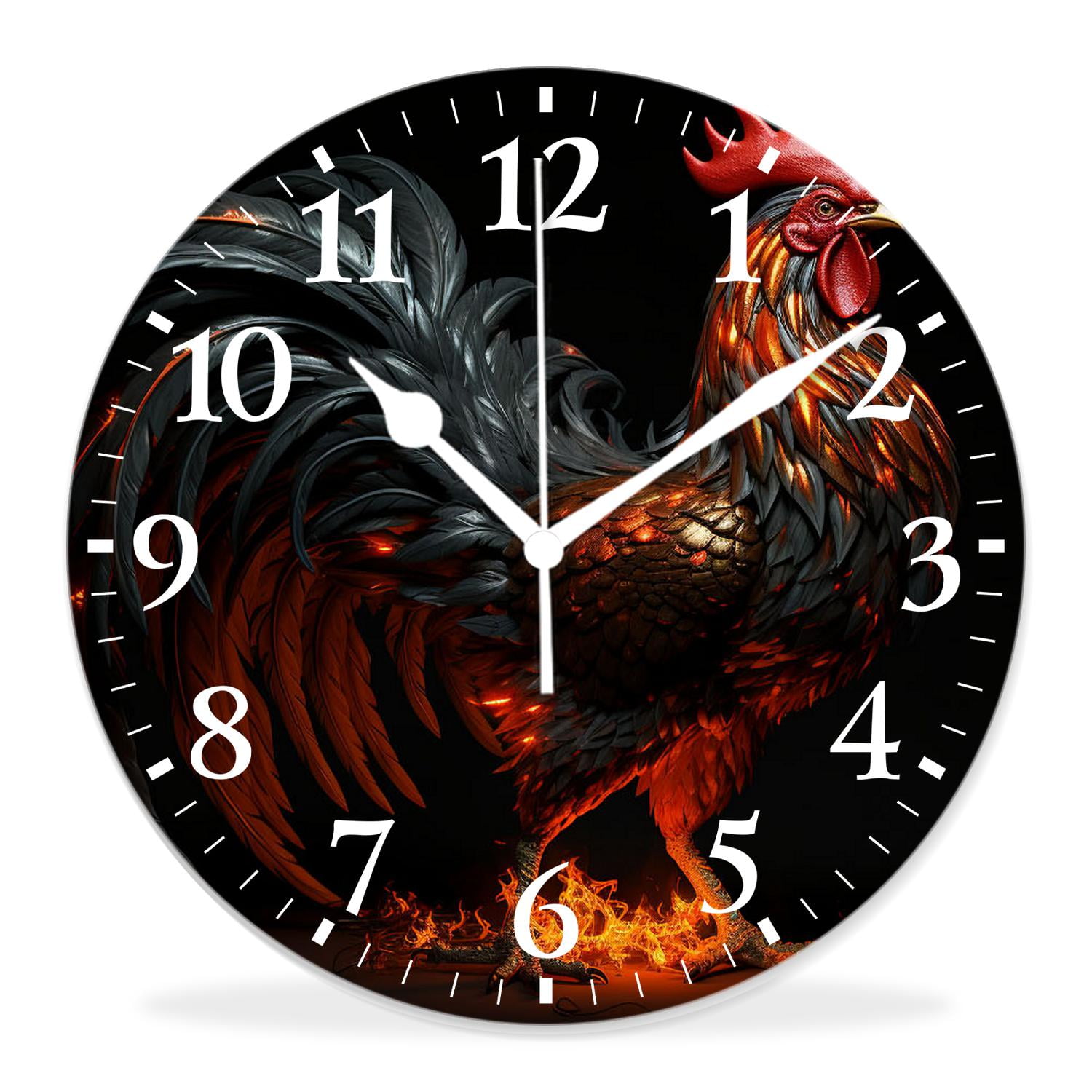 14 Inch Wall Clock Battery Operated Silent Clock Decorative for Office ...