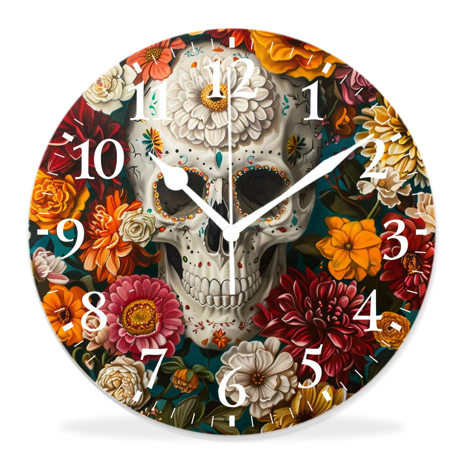 14 Inch Wall Clock Battery Operated Silent Clock Decorative for Office ...
