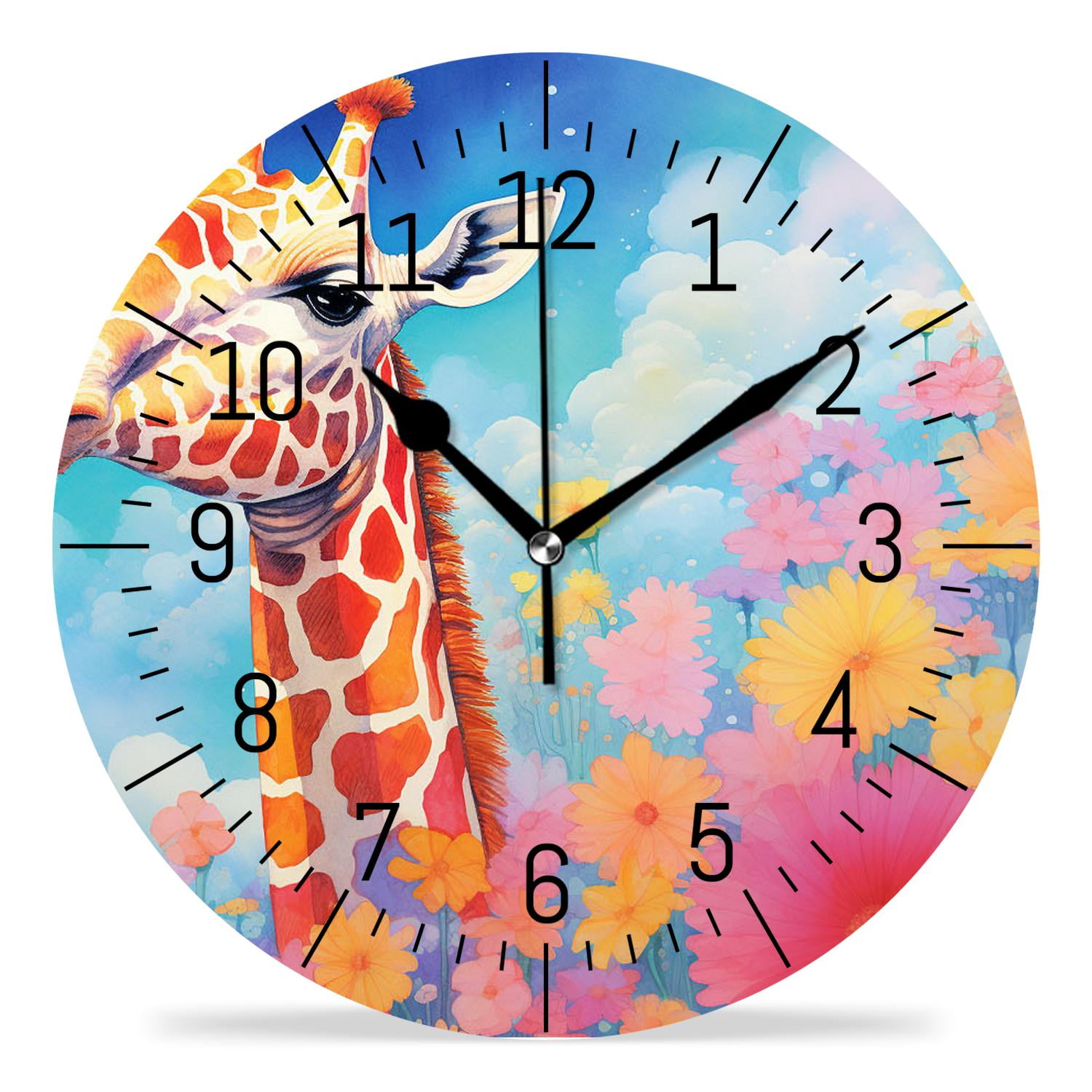 14 Inch Wall Clock Battery Operated Silent Clock Decorative for Office ...