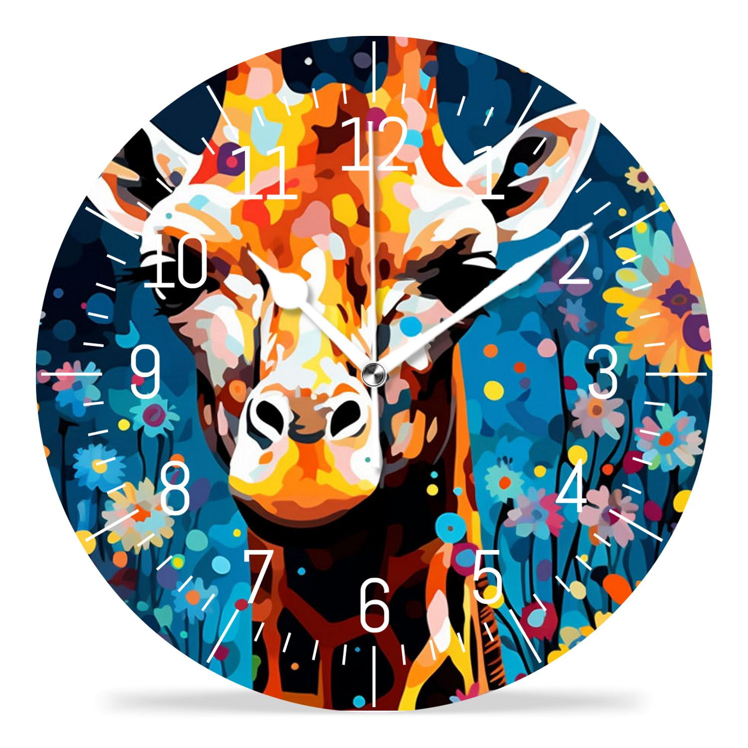 14 Inch Wall Clock Battery Operated Silent Clock Decorative for Office ...