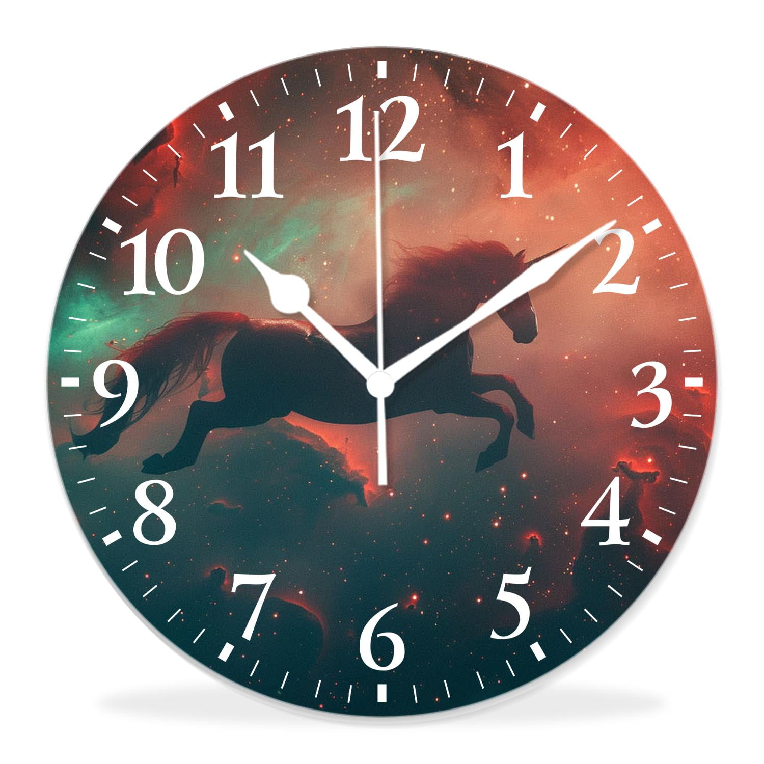 14 Inch Wall Clock Battery Operated Silent Clock Decorative for Office ...
