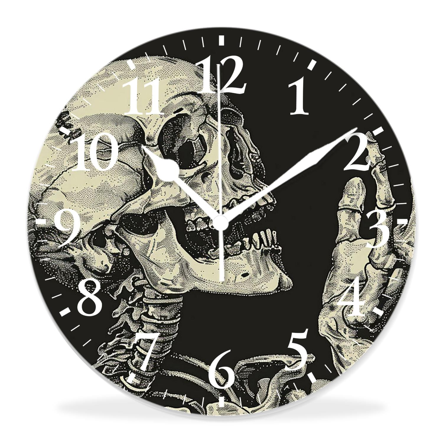 14 Inch Wall Clock Battery Operated Silent Clock Decorative for Office ...