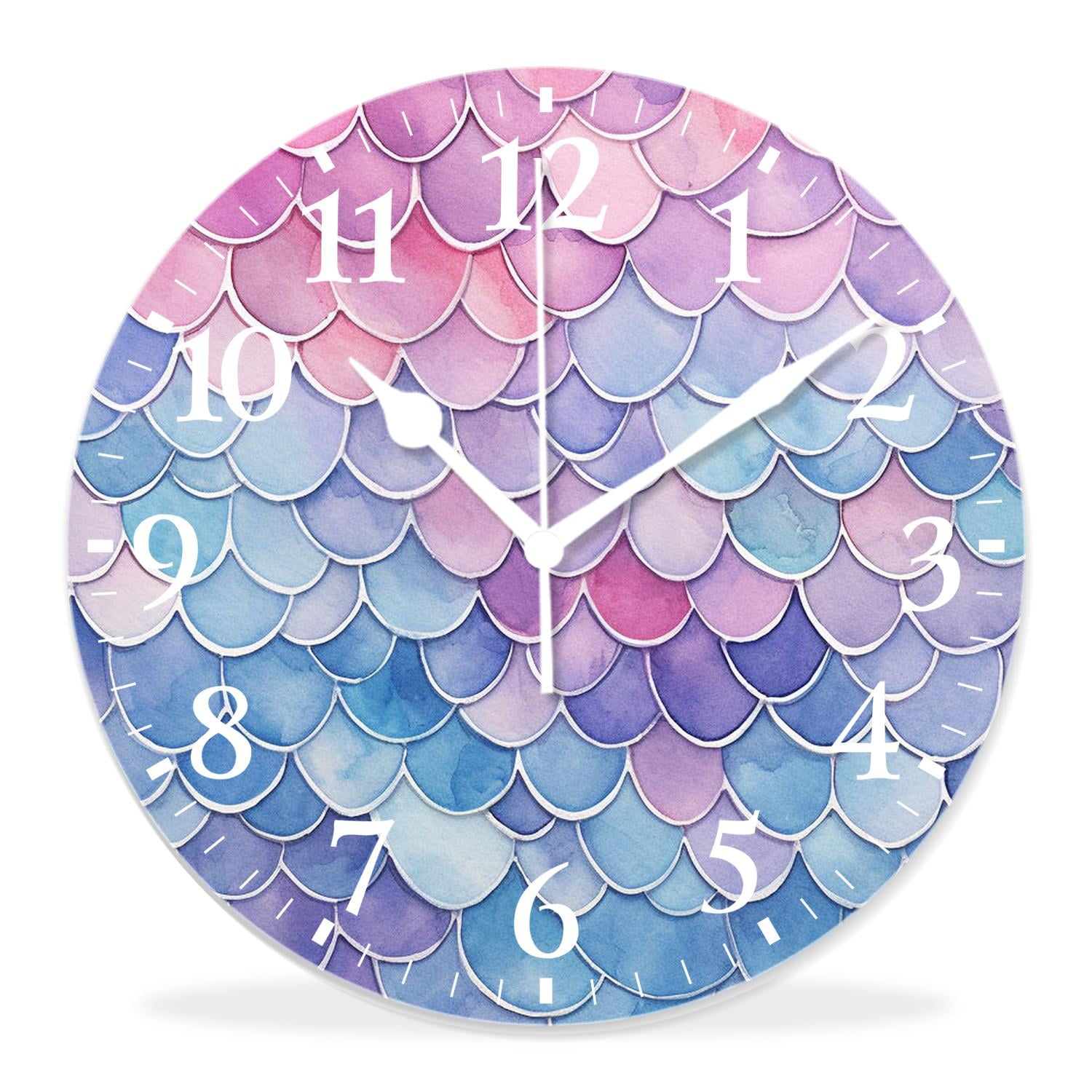 14 Inch Wall Clock Battery Operated Silent Clock Decorative for Office ...