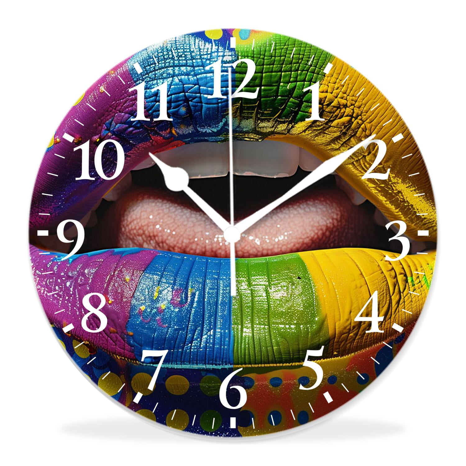 14 Inch Wall Clock Battery Operated Silent Clock Decorative for Office ...