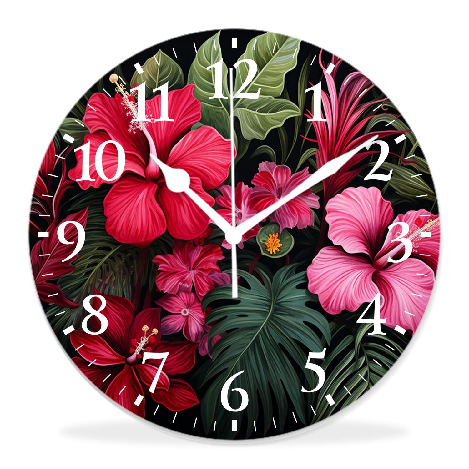 14 Inch Wall Clock Battery Operated Silent Clock Decorative for Office ...