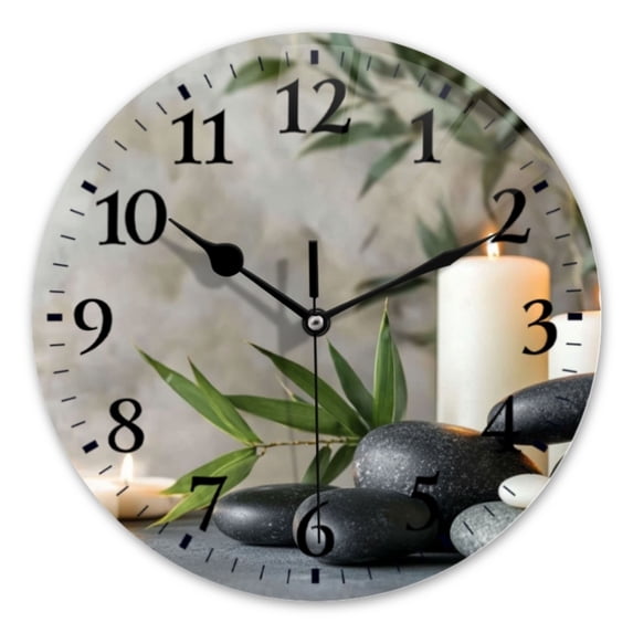 14 Inch Wall Clock Battery Operated Square Clock for Office, Kitchen ...