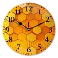 14 Inch Wall Clock Battery Operated Square Clock for Office, Kitchen ...