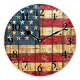 14 Inch Wall Clock Battery Operated Square Clock for Office, Kitchen ...