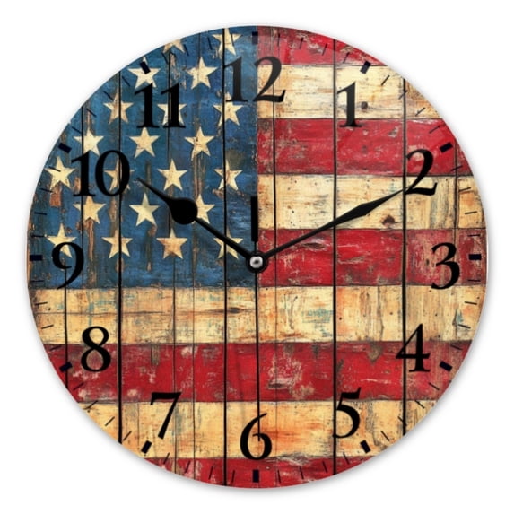 14 Inch Wall Clock Battery Operated Square Clock for Office, Kitchen ...