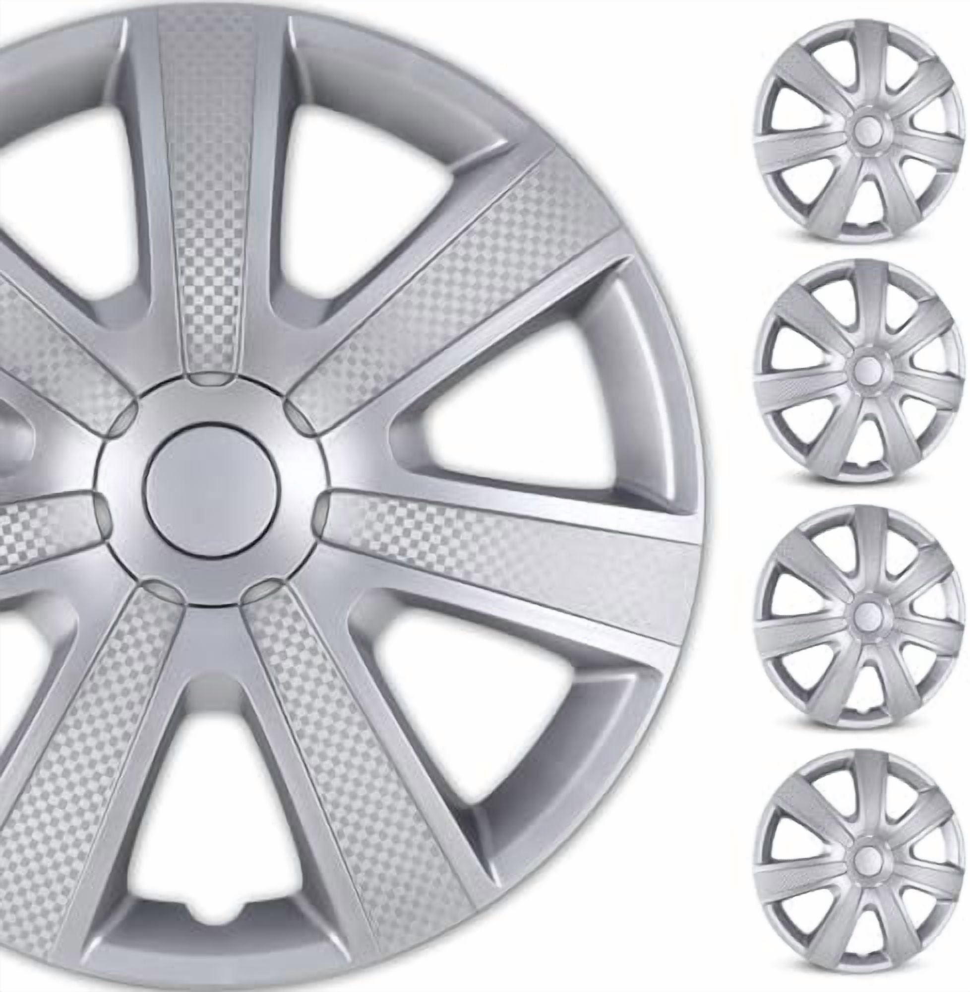 14 Inch Wheel Hubcaps Cover,Snap-on Fashion Shape Replacement Rim Cover ...