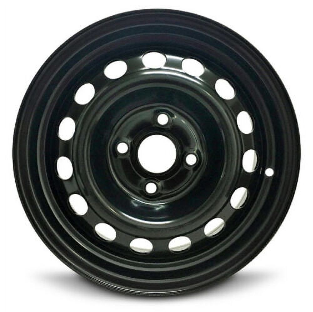 Road Ready 14-inch Black Steel Wheel; 4 Lug Bolt Pattern for 2012-17 ...