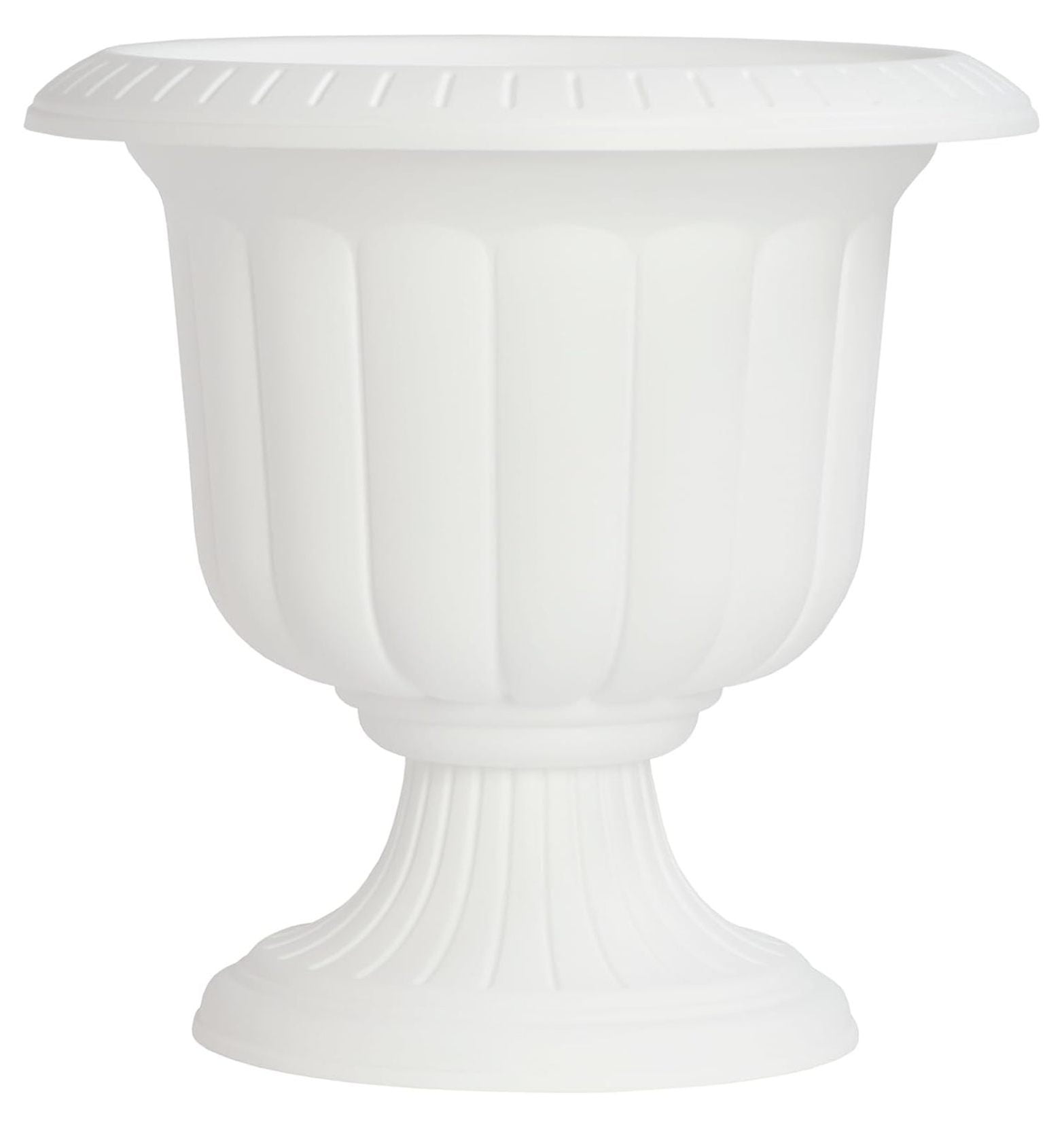 14 Inch White Classic Urn Planter for Home, Backyard and Interior ...
