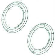 PANACEA 24" Green Wire Wreath Frame for Floral Arrangements - Walmart.com