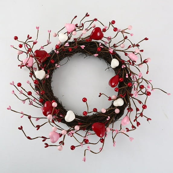 14 Inches Valentine's Wreath Romantic Valentine Wreath Artificial ...