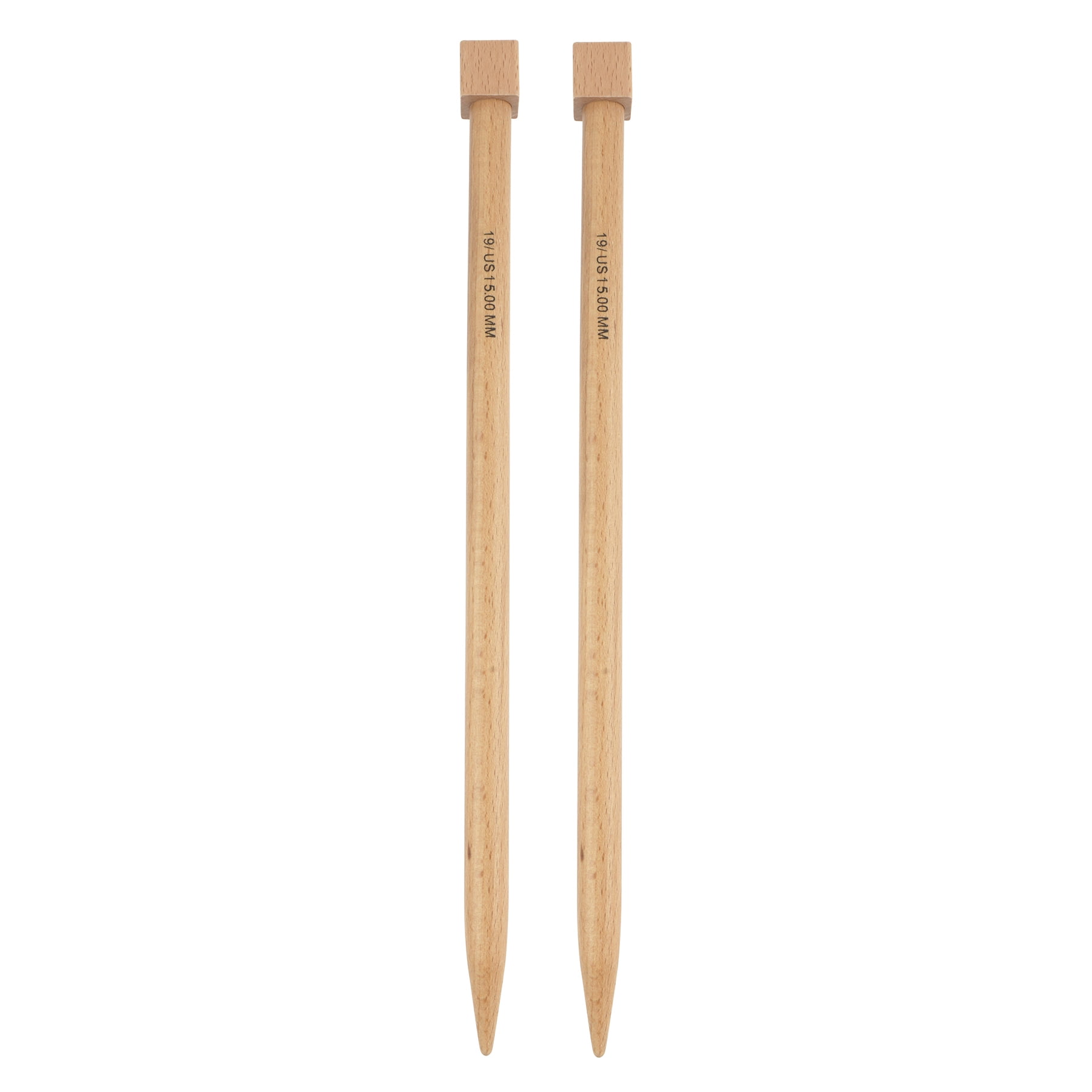 14" Jumbo Wood Knitting Needles by Loops & Threads - 19 / 15mm Large ...