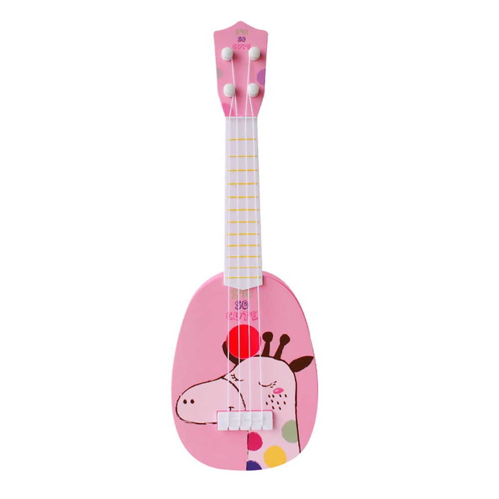 14" Kids Toy Guitar for Girls Boys, Mini Toddler Ukulele Guitar with 4 ...