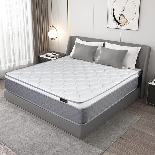 "14"" King Size Gel Memory Foam Hybrid Mattress, CertiPUR-US Certified ...
