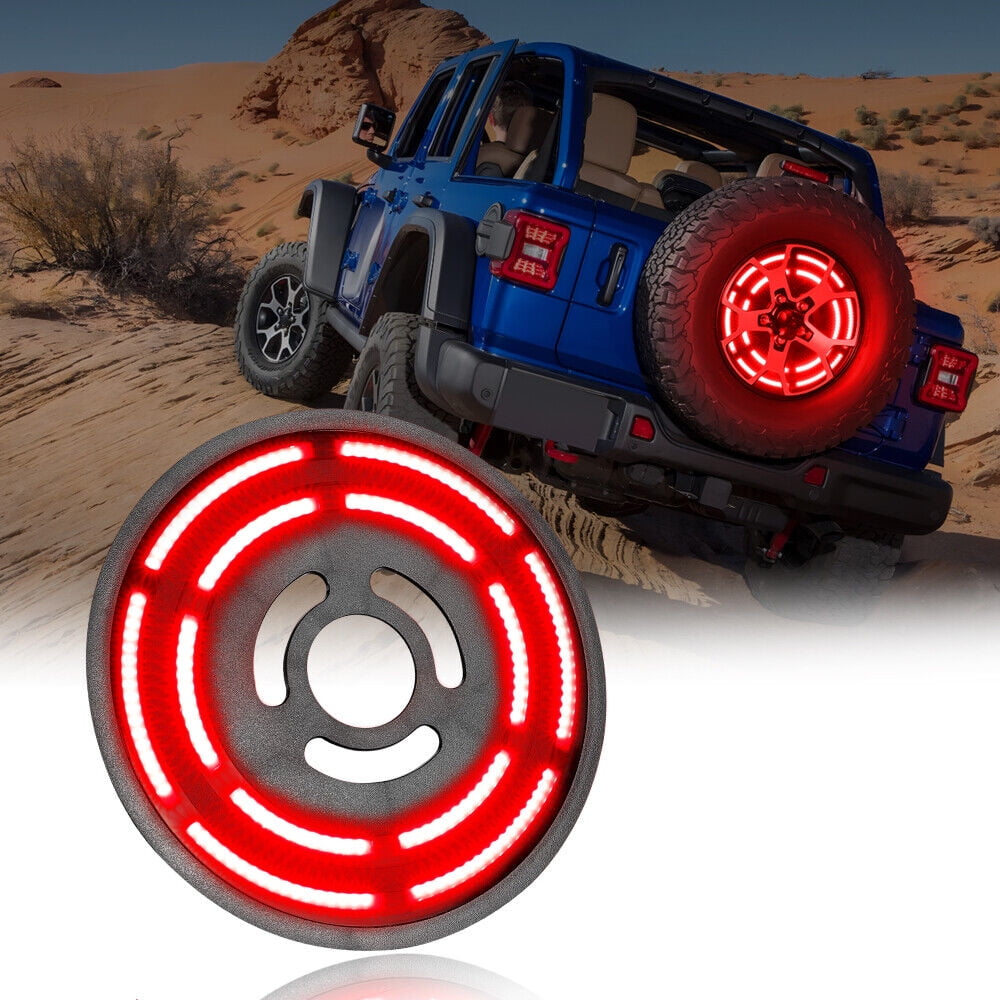 14" LED 3rd Spare Tire Brake Light Tail Light For Jeep Wrangler JK 07 ...