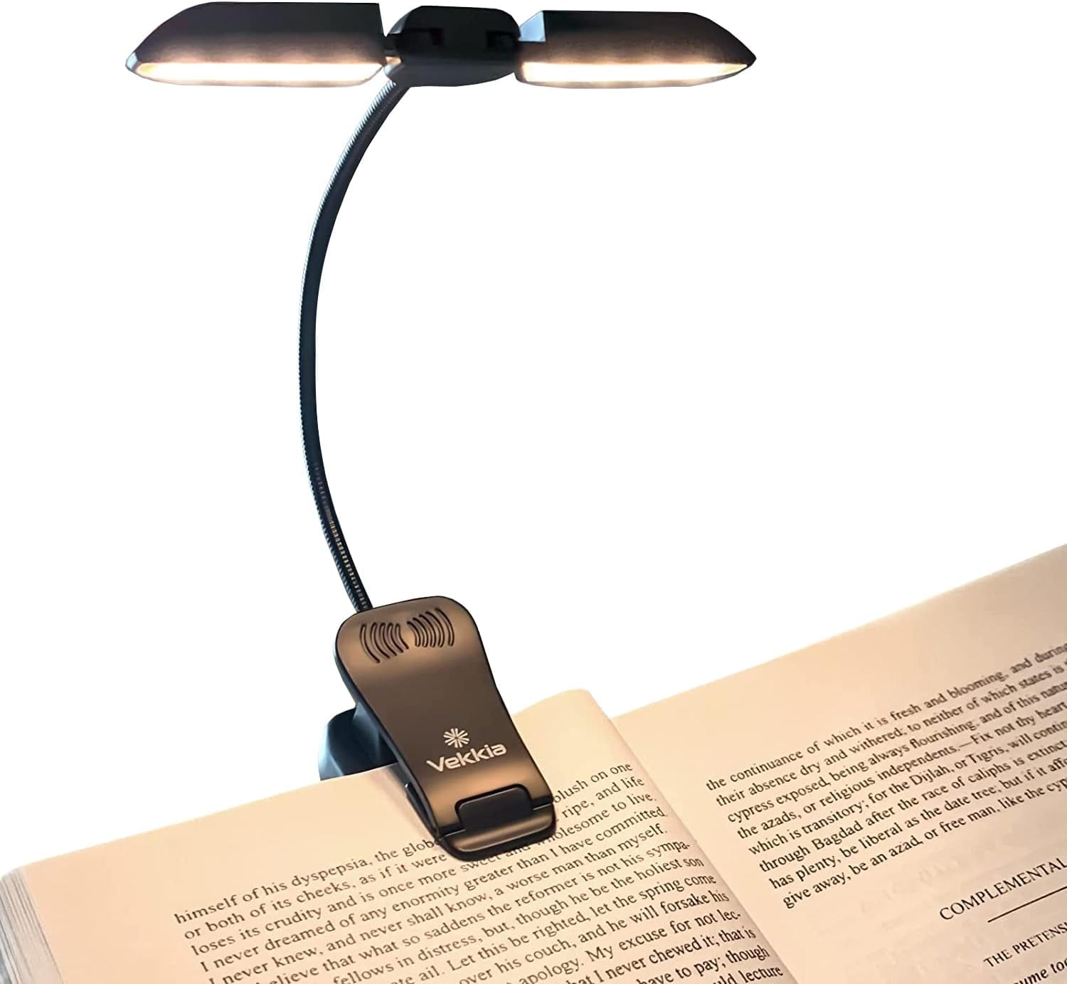 14 LED Rechargeable Book Light for Reading at Night, Eye-Care Reading Light for Books in Bed ...