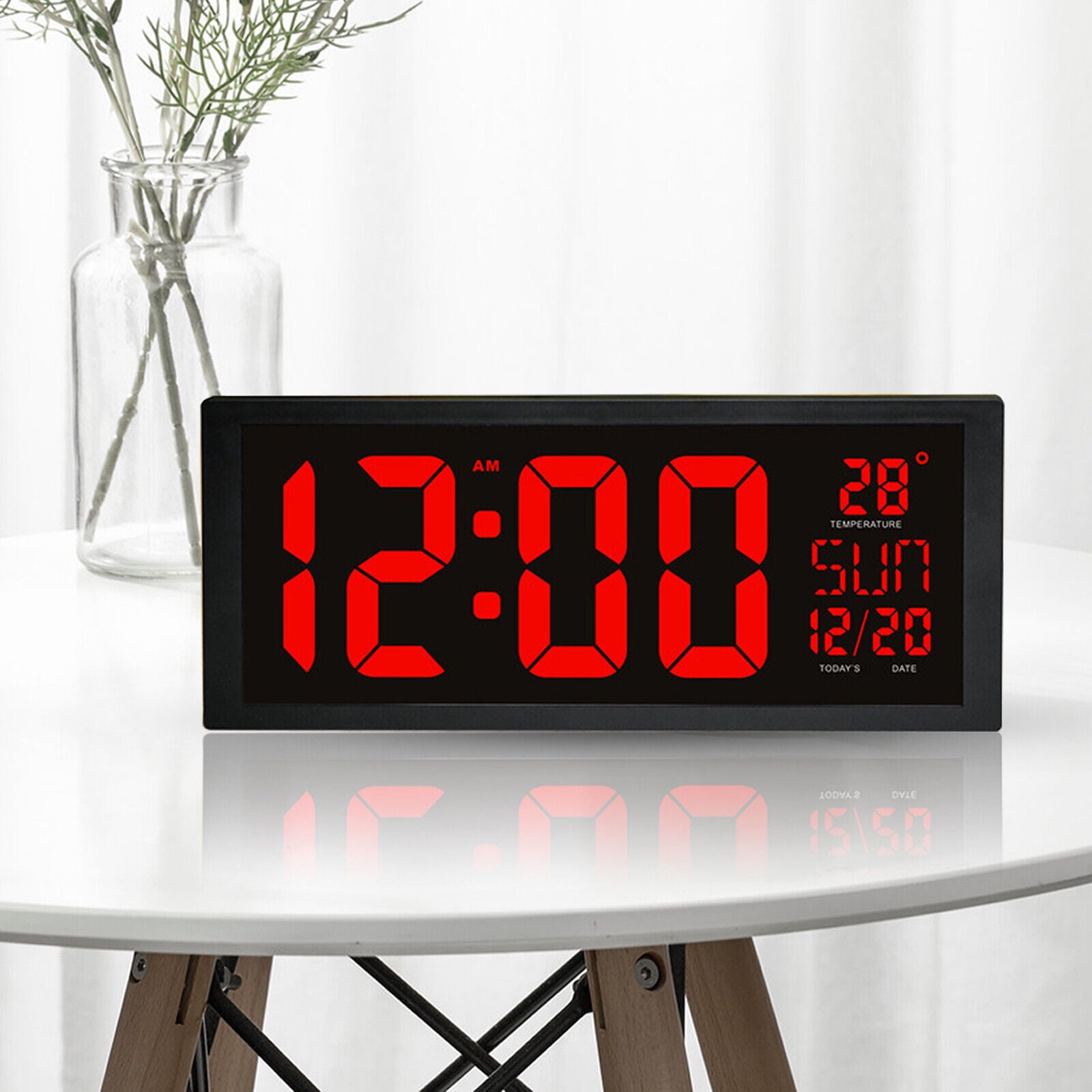 14" Large Digital Wall Clock with Jumbo Big LED Number Display ...