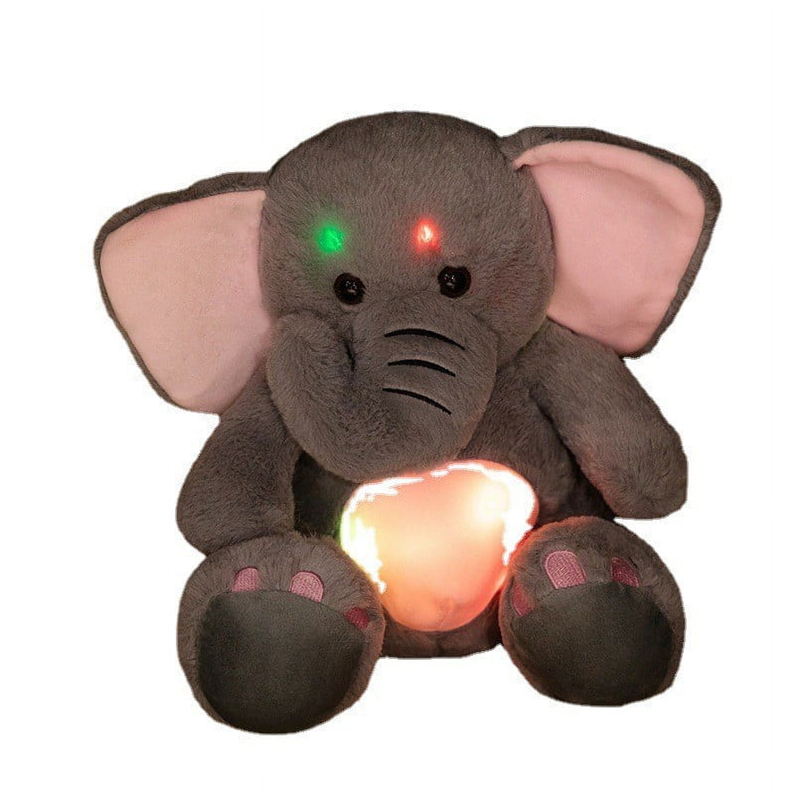 14'' Light up Elephants Stuffed Animal Glow Soft Plush Toy LED ...