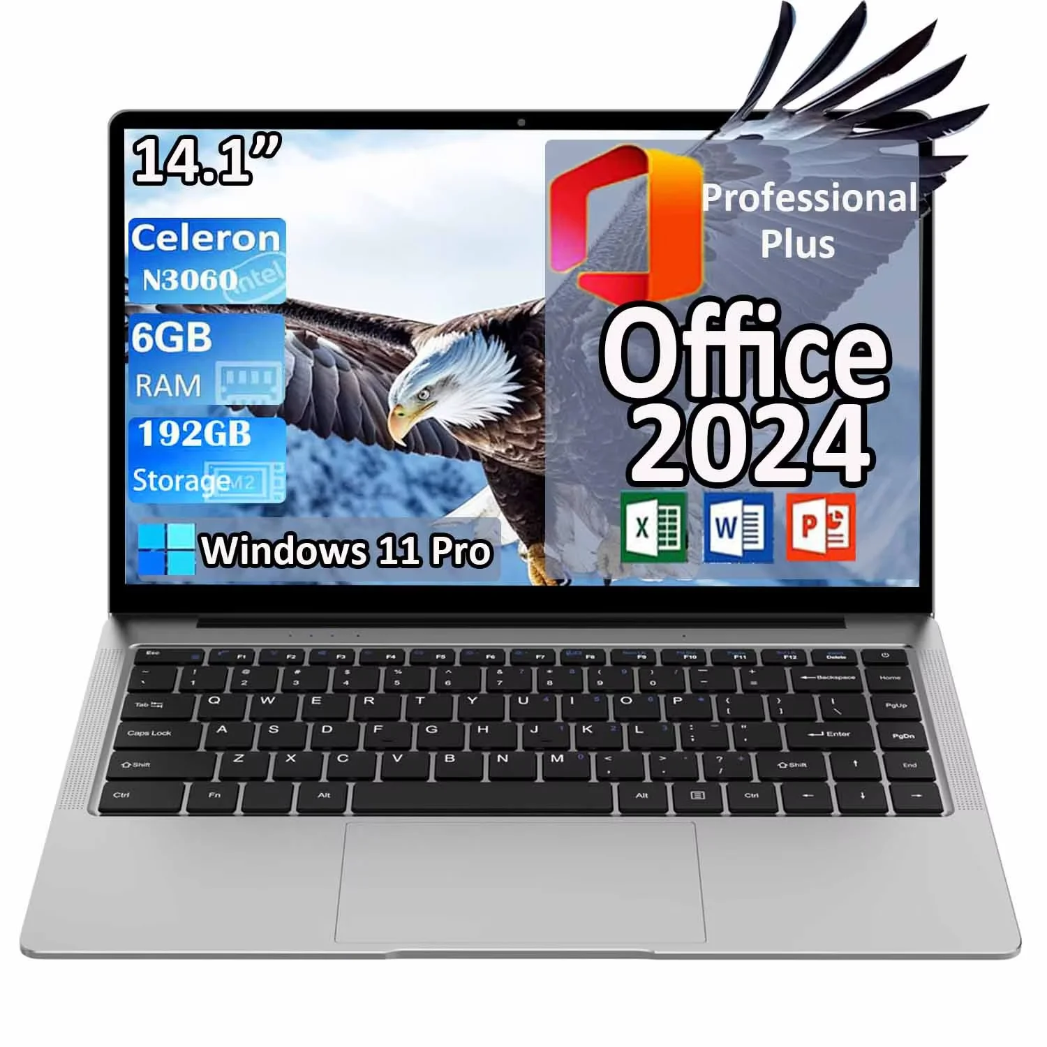 14" Lightweight Windows 11 Pro Laptop for Business Office 2024 for ...