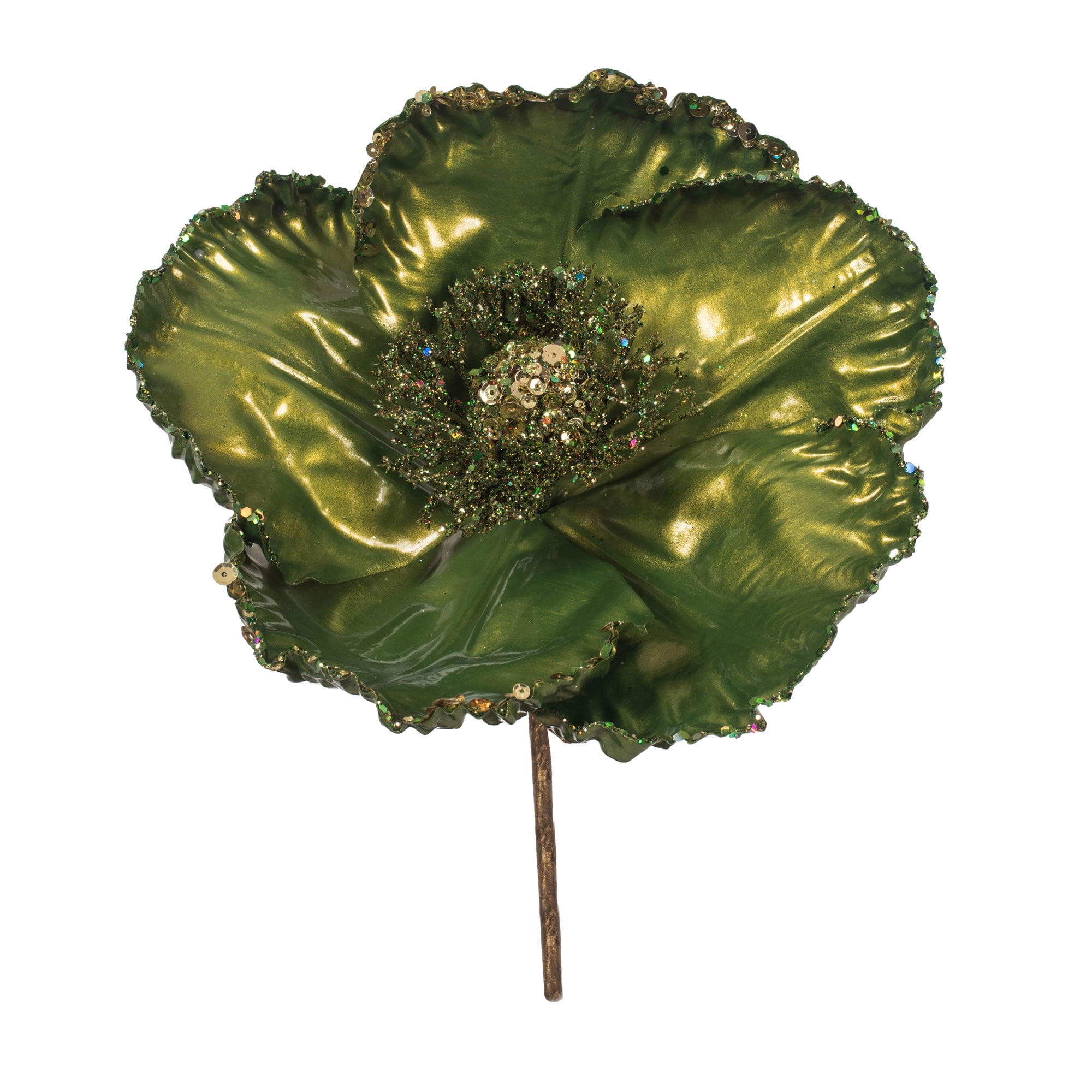 14" Lime Pearl Poppy 8" Flr 3/Bg - Walmart.com