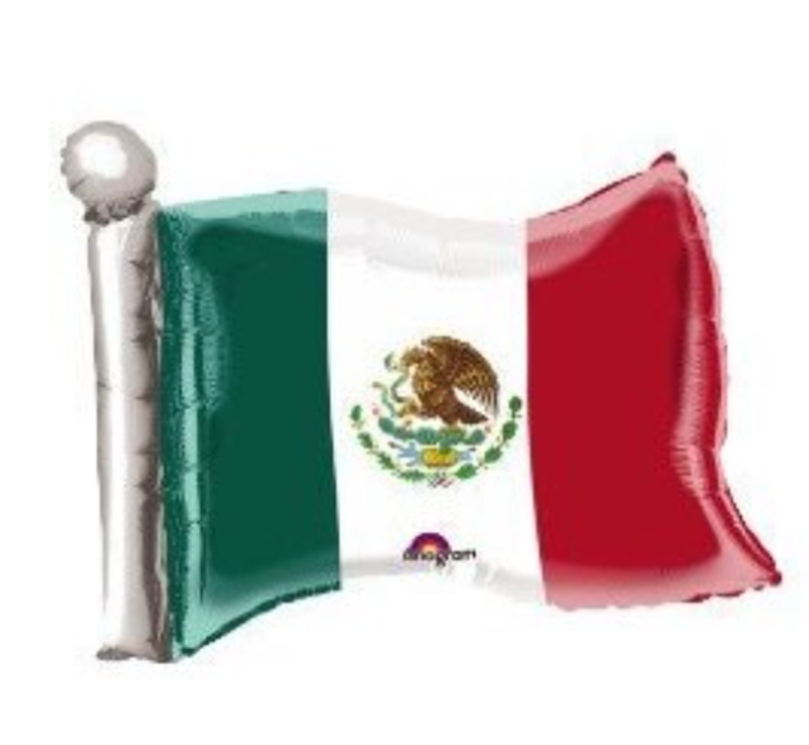 14" MEXICO FLAG Mini Shape Balloon (Air-Fill Only) Party Supplies ...