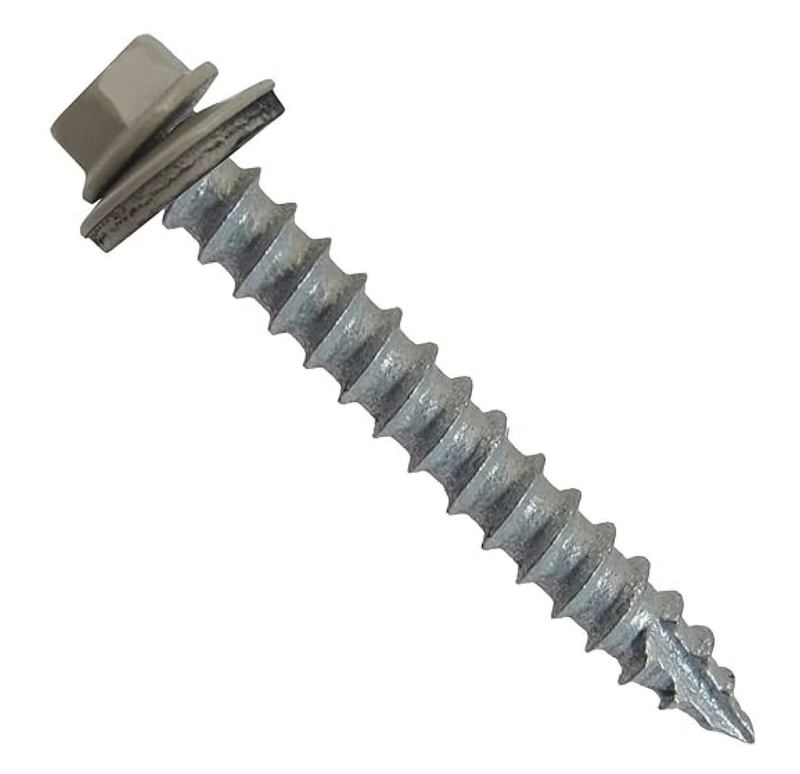 #14 Metal Roofing Screws: (500) Screws x 2" Clay Hex Head Sheet Metal ...