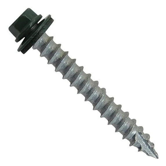 #14 Metal Roofing Screws: (500) Screws x 2" Hex Head Sheet Metal Roof ...