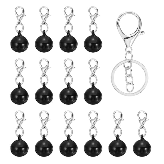 14 PCS Dog Bell, Mini Cat Bell Small Pet Keychain Bells Buckle Cute ...