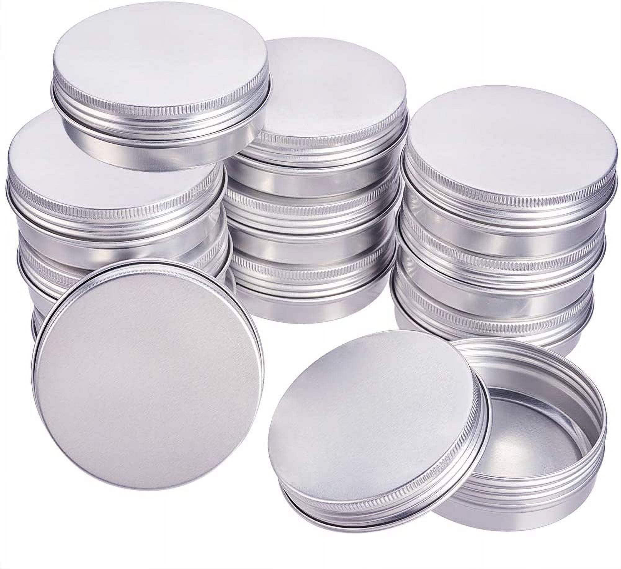 14 Pack 2 OZ Tin Cans Screw Top Round Aluminum Cans Screw Lid ...